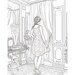 Fashion Dress Shopping Coloring Pages, 10 PDF Coloring Pages, Kids ...