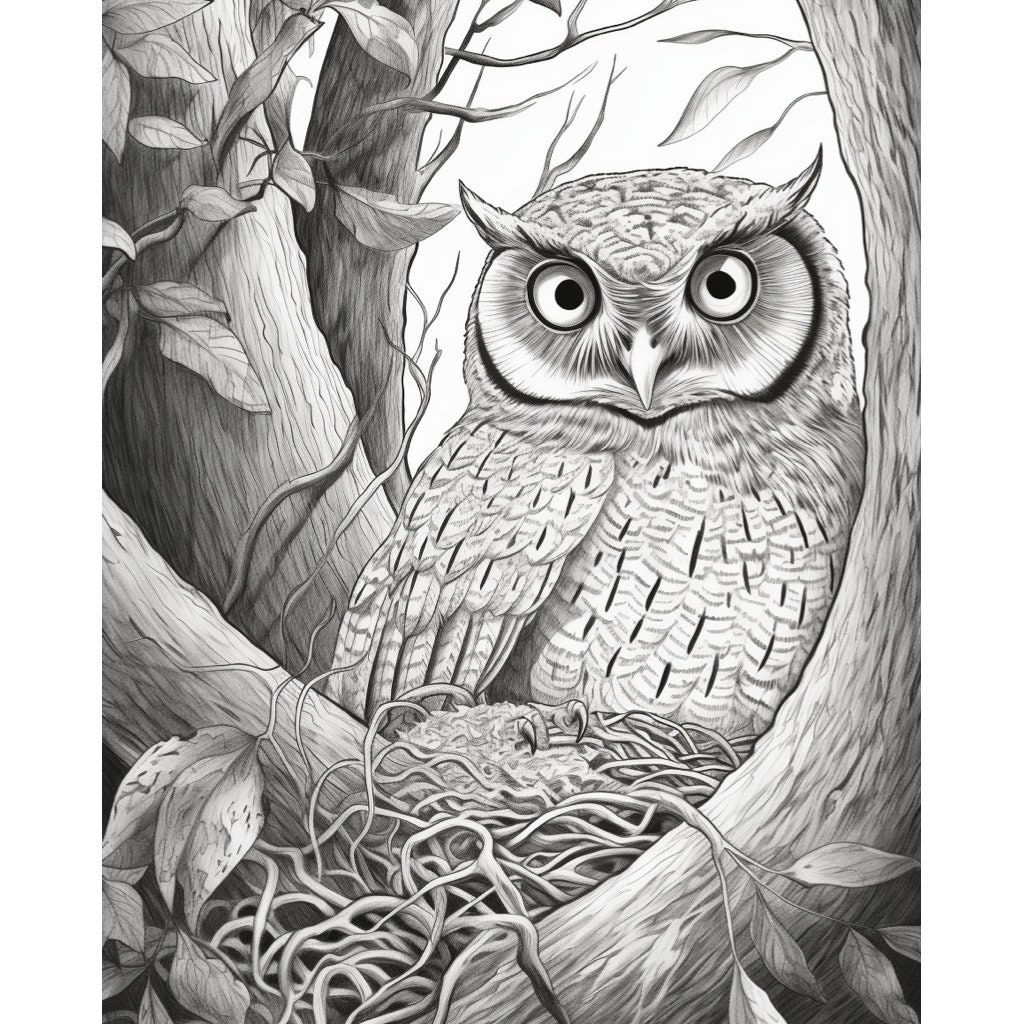 Owl Coloring Pages, 2, Adult Coloring Pages, Adult Coloring Books ...
