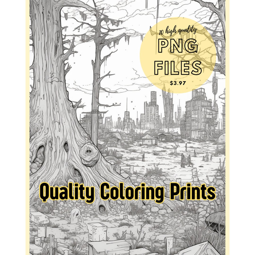 Adult Coloring Pages 10 Post Apocalyptic Coloring Pages, Adult Coloring ...