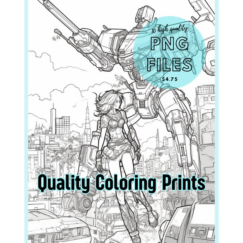 Mech Pilots 10 Coloring Pages Adult Coloring Pages Adult - Etsy