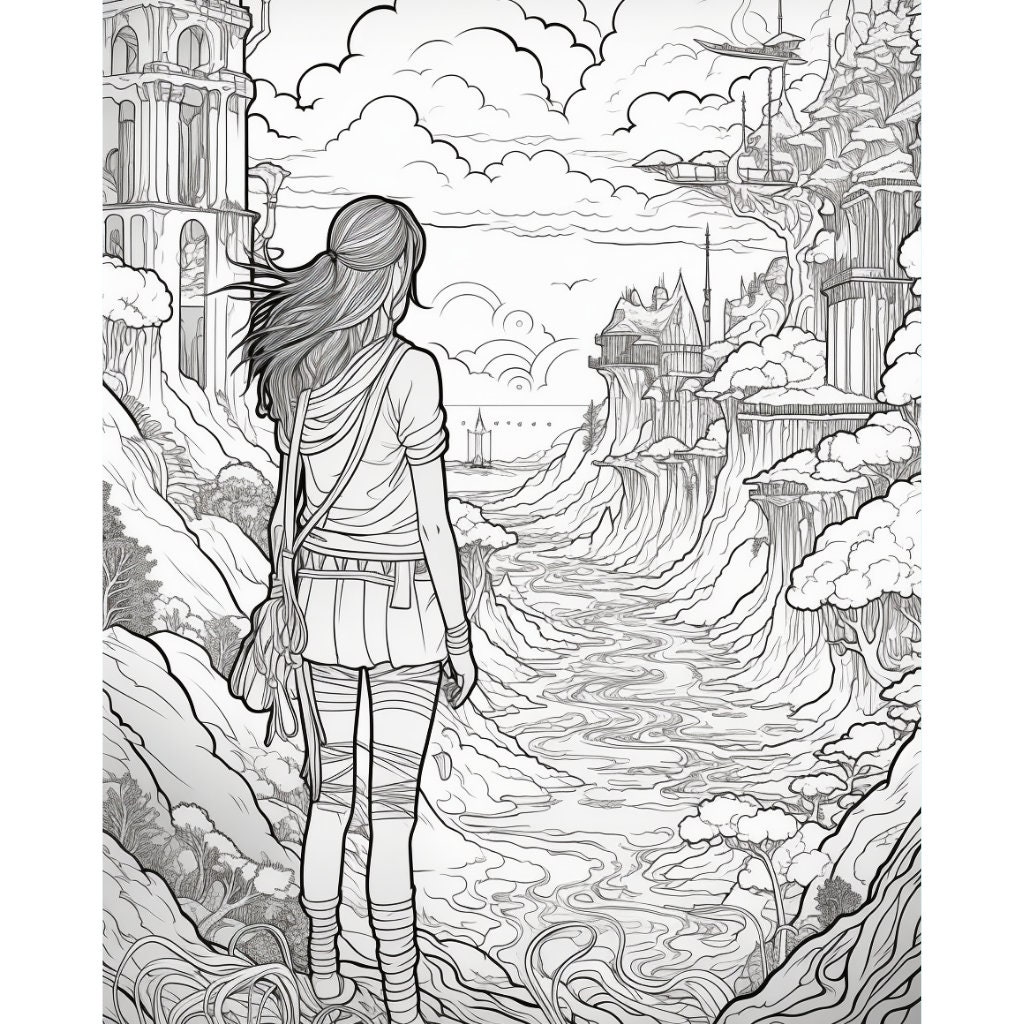 Coloring Pages for Adults 10 Wanderer Coloring Pages Adult - Etsy