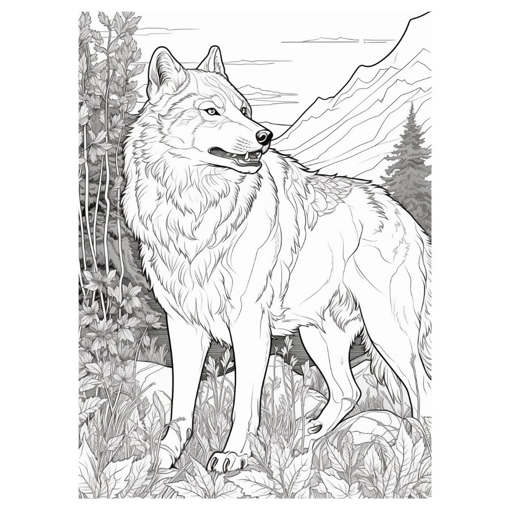 10 'wolves' Adult Coloring Pages, Adult Coloring, Coloring for Adults ...