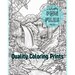 Jungle Landscapes 10 Coloring Pages, Adult Coloring Pages, Digital ...
