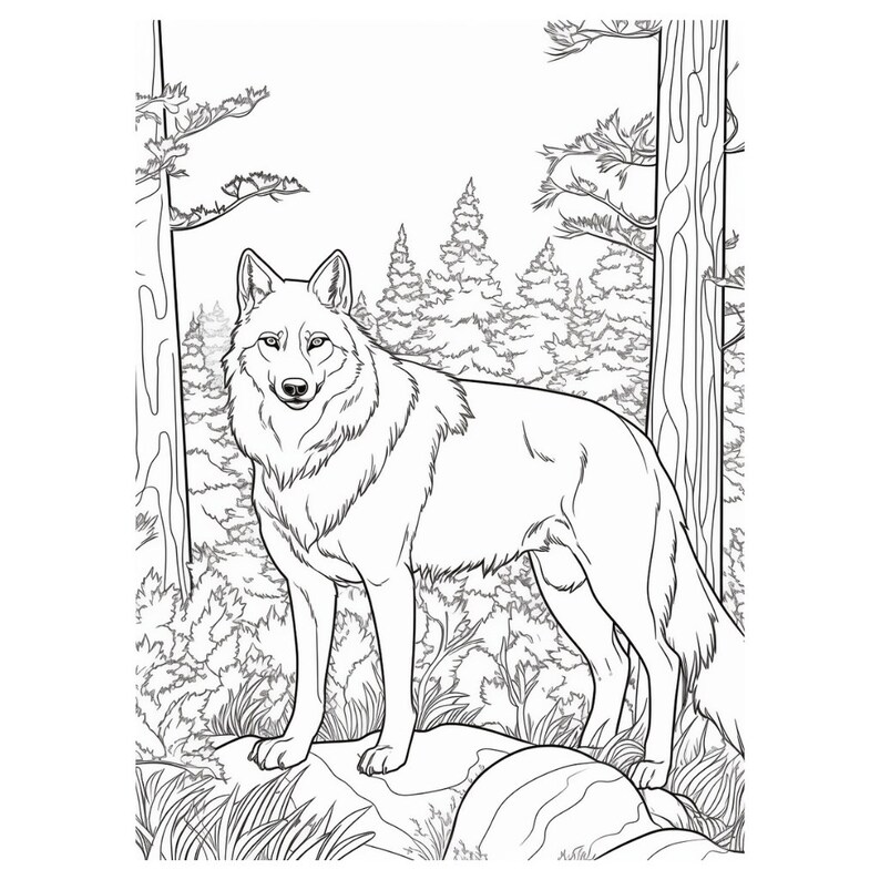10 'wolves' Adult Coloring Pages, Adult Coloring, Coloring for Adults ...
