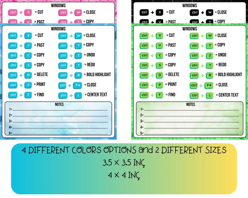 Keyboard Shortcuts, for Kids, Shortcuts for Windows, Word and Excel ...