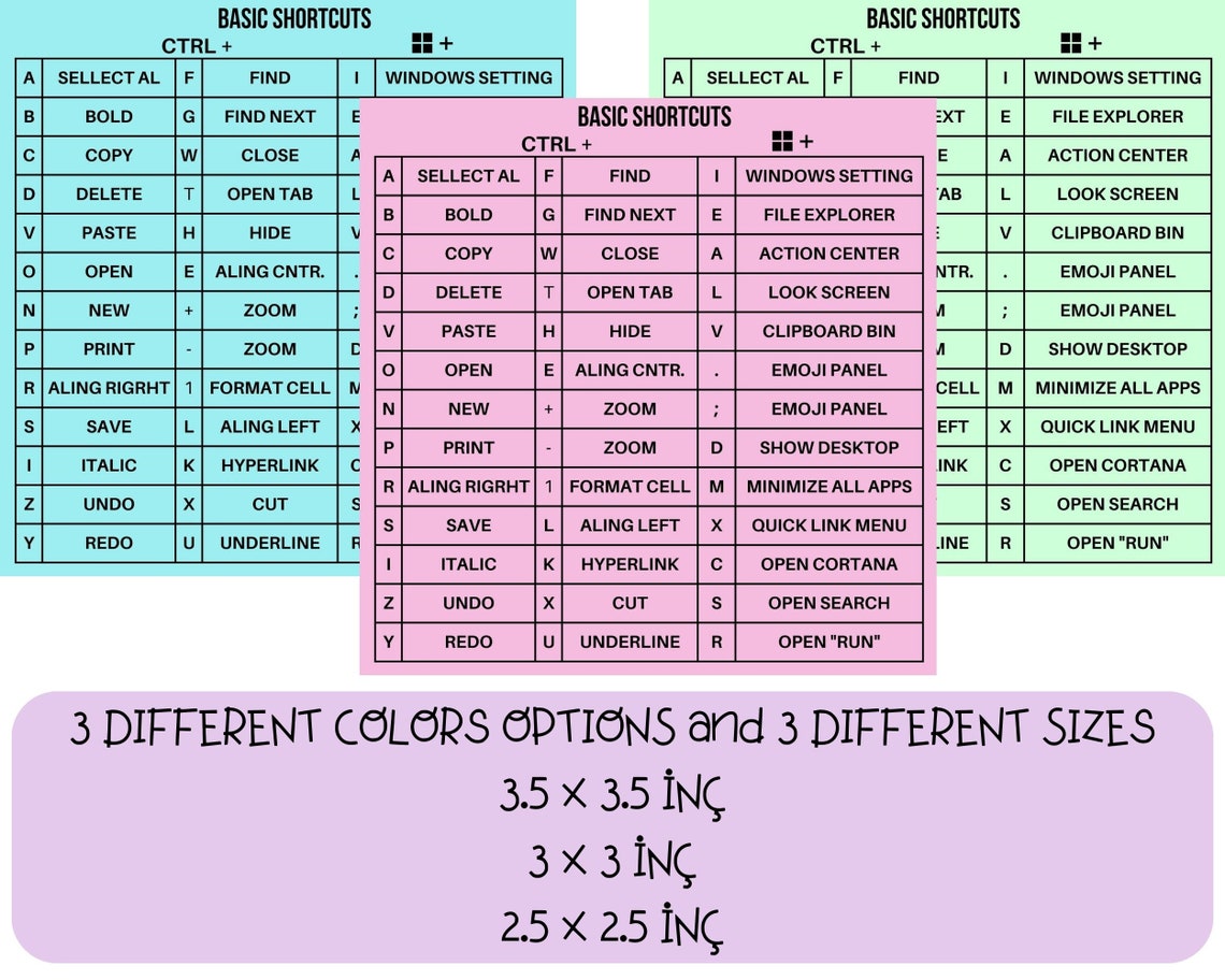 Keyboard Shortcuts,keyboard,shortcuts for Windows, Word and Excel ...