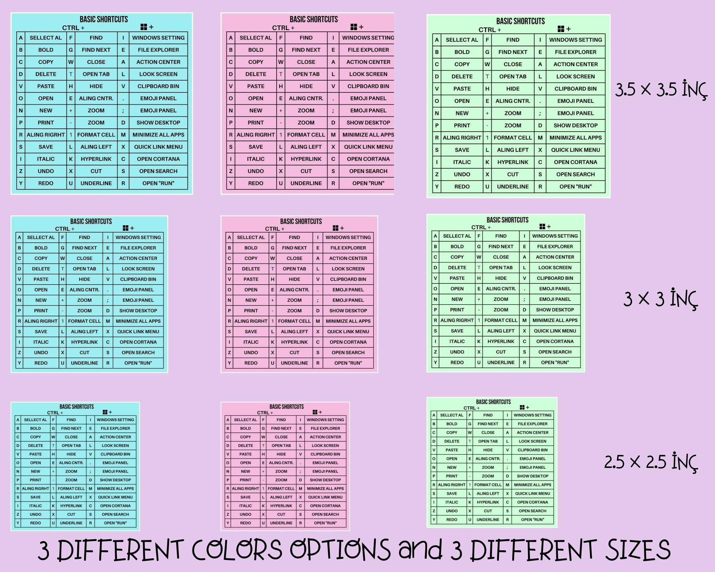 Keyboard Shortcuts,keyboard,shortcuts for Windows, Word and Excel ...