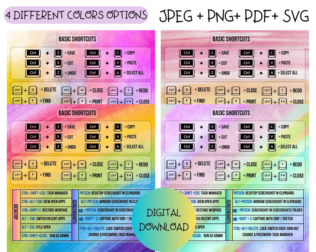 Keyboard Shortcuts, Shortcuts for Windows, Word and Excel Shortcuts ...