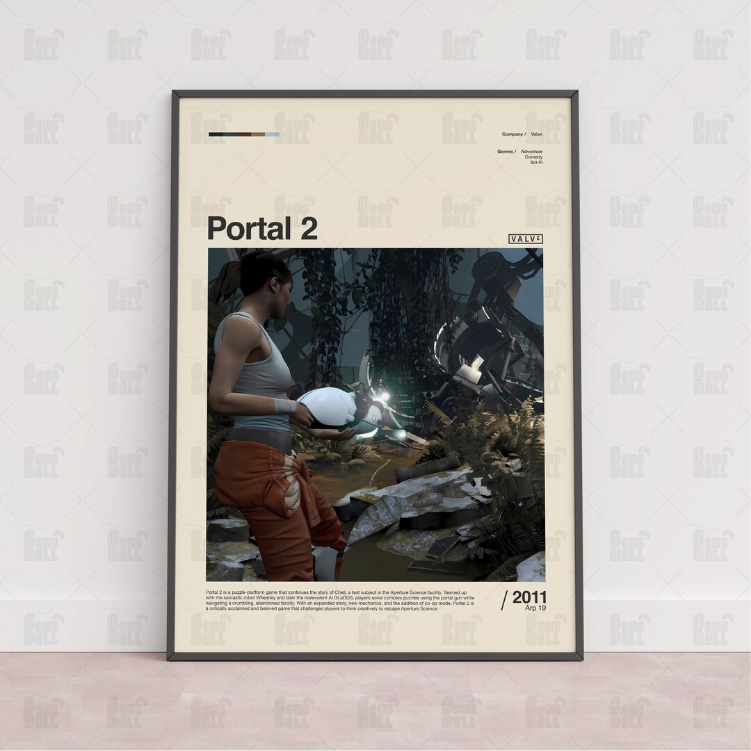 Portal 2 Poster Gaming Room Poster Gaming Wall Poster - Etsy Australia