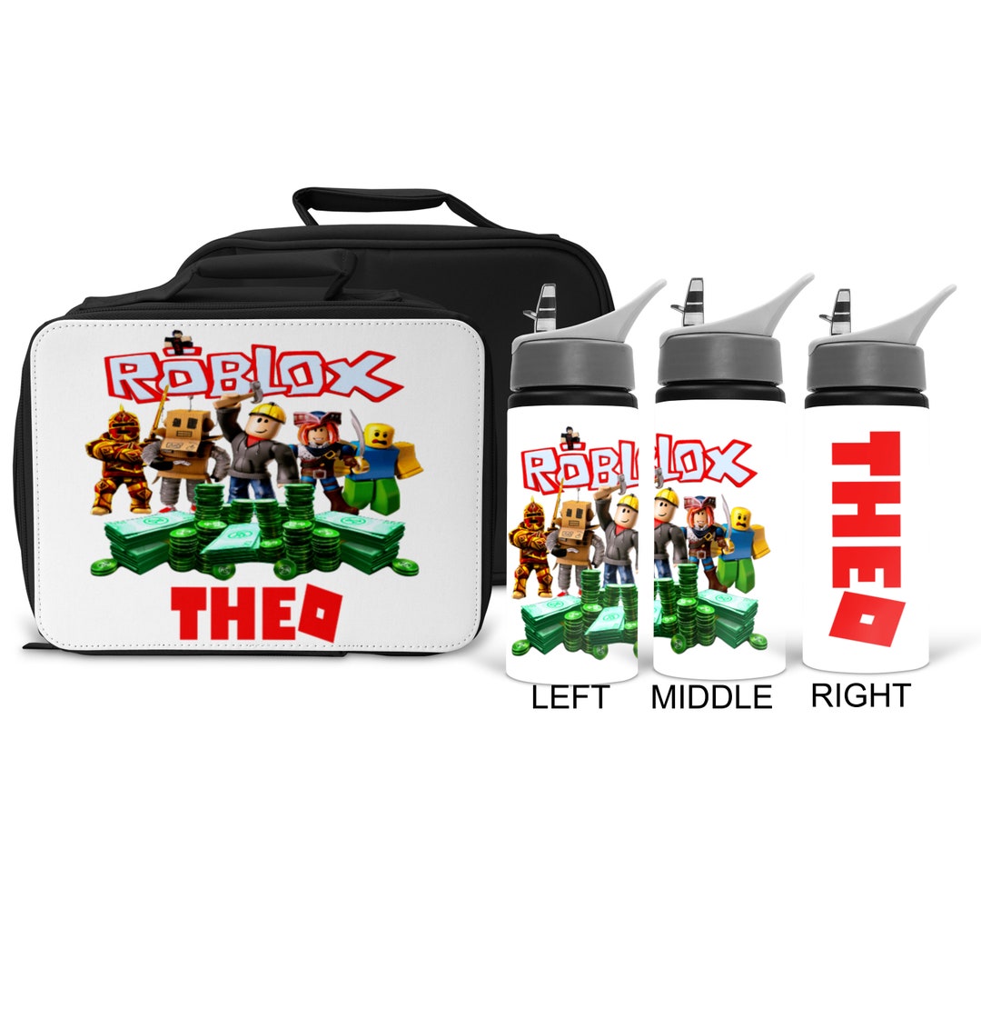 PERSONALISED ROBLOX BOYS Lunch Bag And/or Water Bottle - Etsy UK