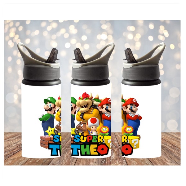 Super Mario Water Bottle - Etsy UK