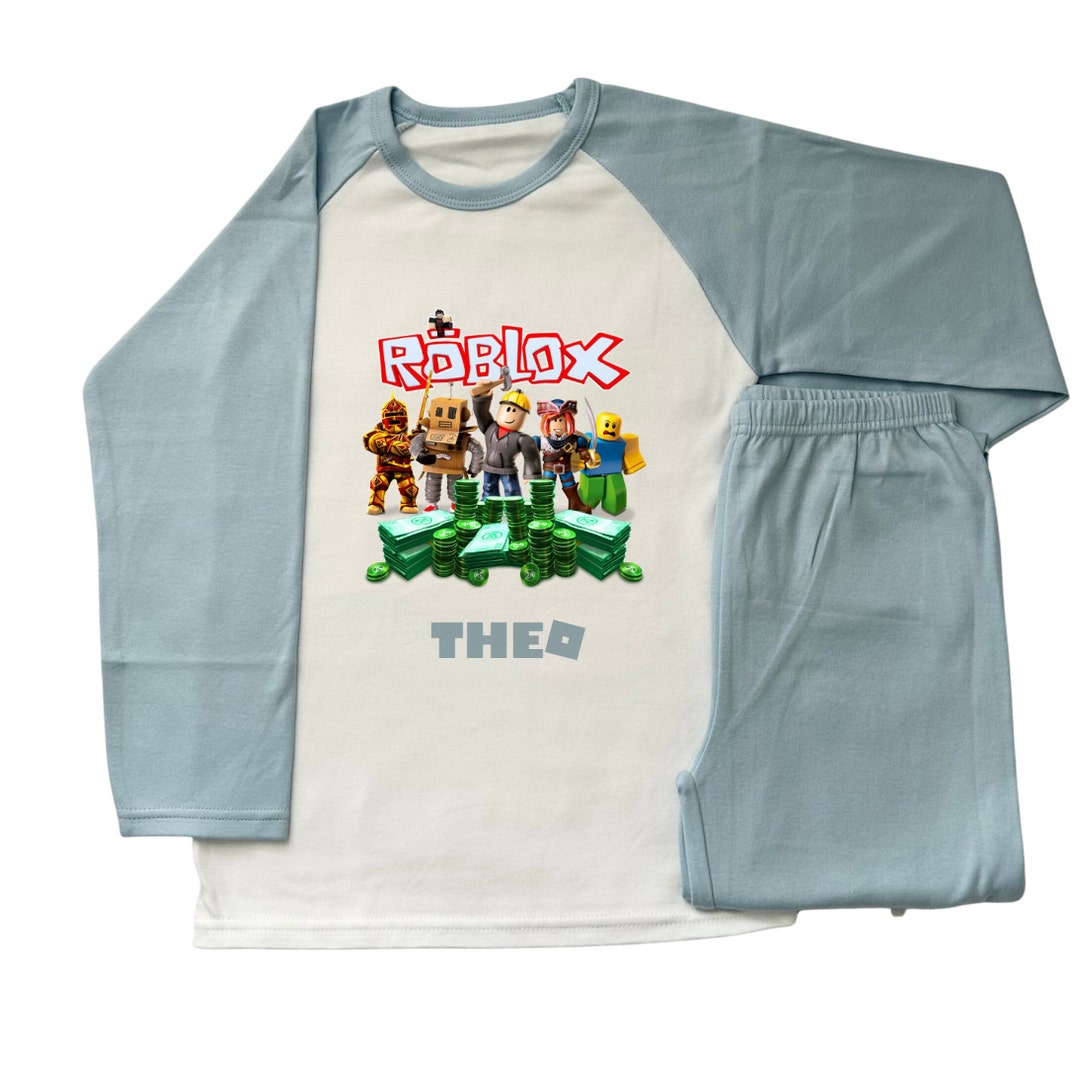 Personalised (optional) Roblox Pyjamas Pjs - Etsy UK