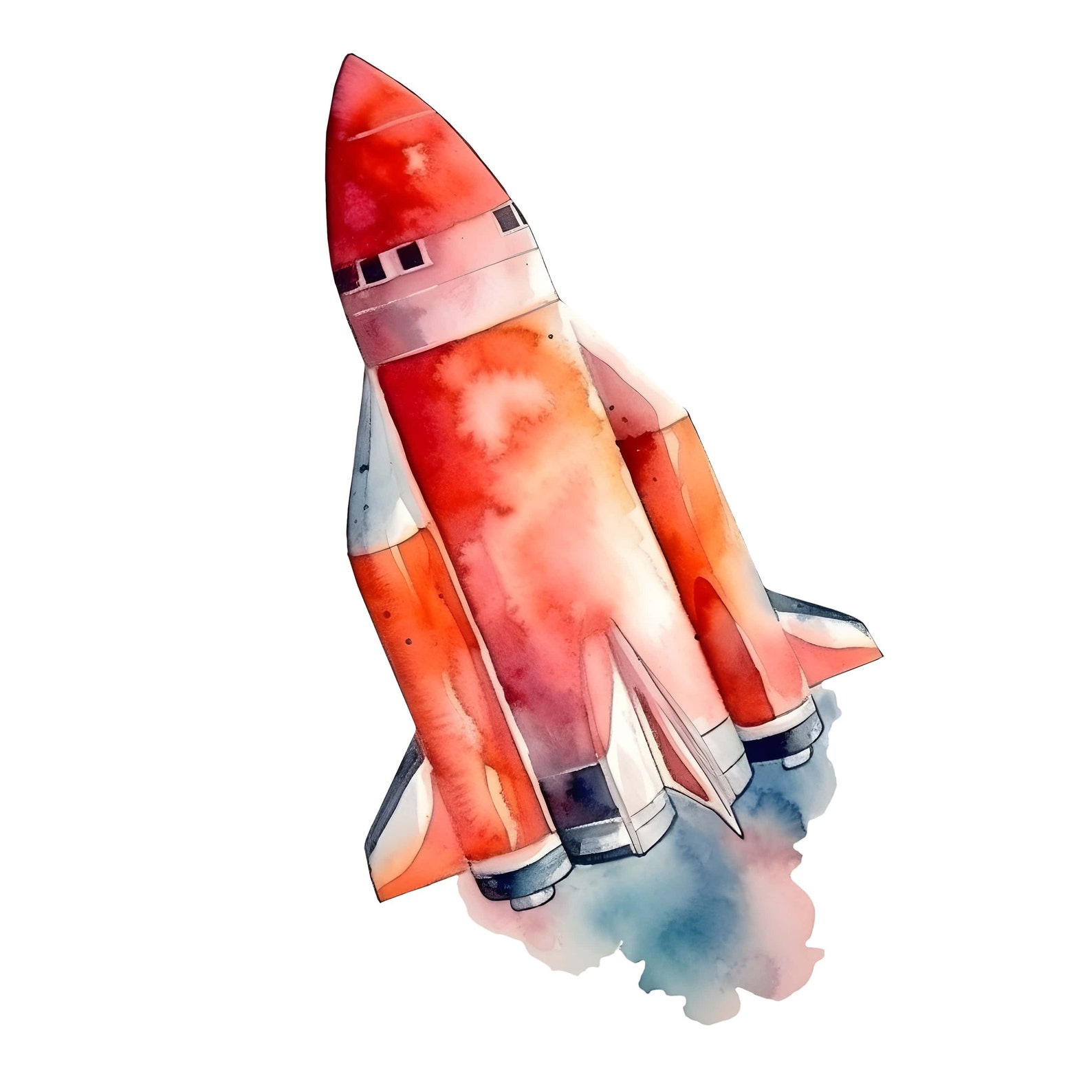 20 Watercolor Space Astronaut Clipart, Aquarelle Drawing Moon Planet ...