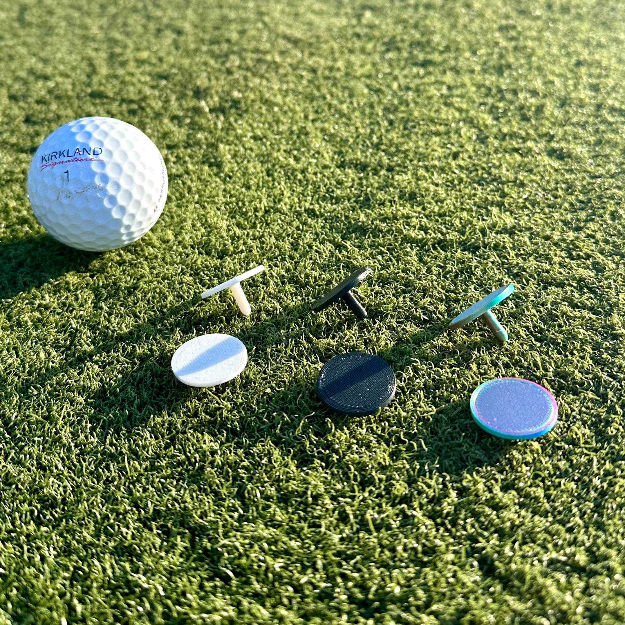 3D Printed Golf Ball Marker 5 Pk - Etsy