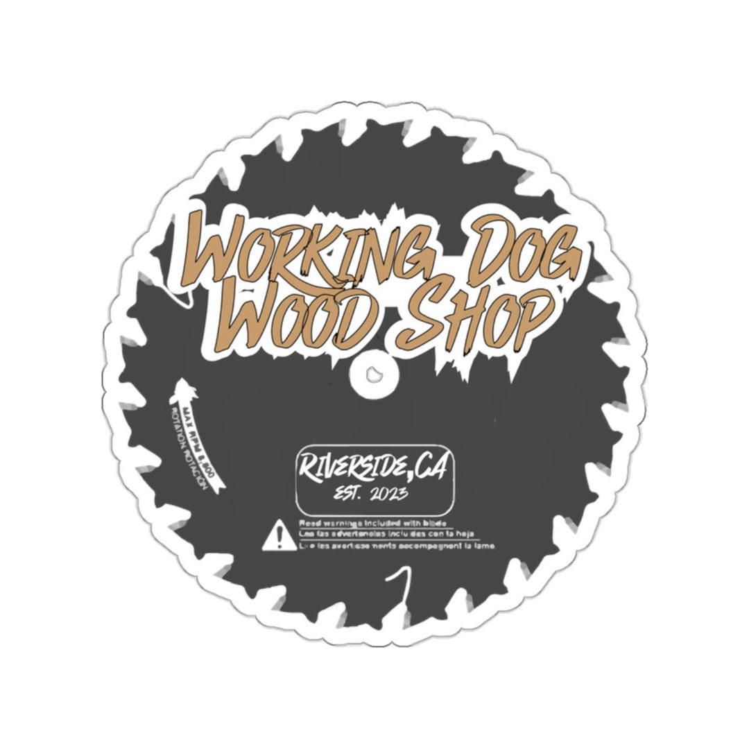 Working Dog Wood Shop Logo Sticker - Etsy