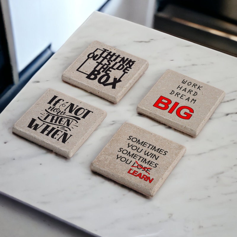 Quote Coasters - Etsy