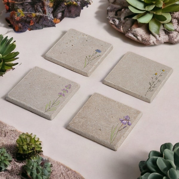 Stone Drink Coasters - Etsy
