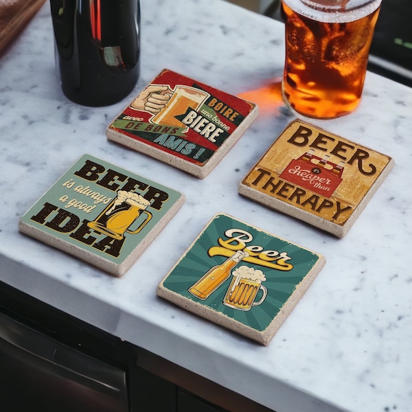 Beer Coasters - Etsy