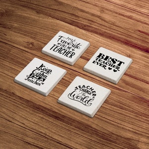 Best Teacher Stone Coasters, Teacher Gifts, Teacher Appreciation ...