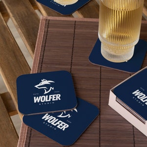 Custom Logo on Stone Coasters, Logo on Personalized Coaster ...