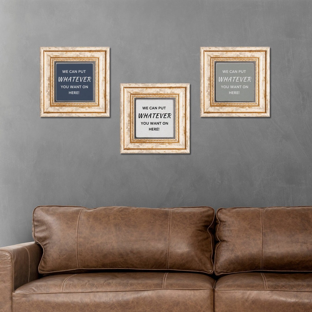 Custom Framed Wall Art, Personalized Stone Wall Decor, Create Your Own ...