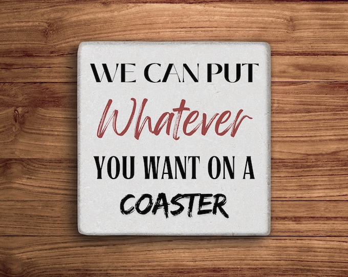 Custom Logo on Stone Coasters, Personalized Coaster, Personalized Gift ...