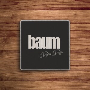 Custom Logo on Stone Coasters, Logo on Personalized Coaster ...