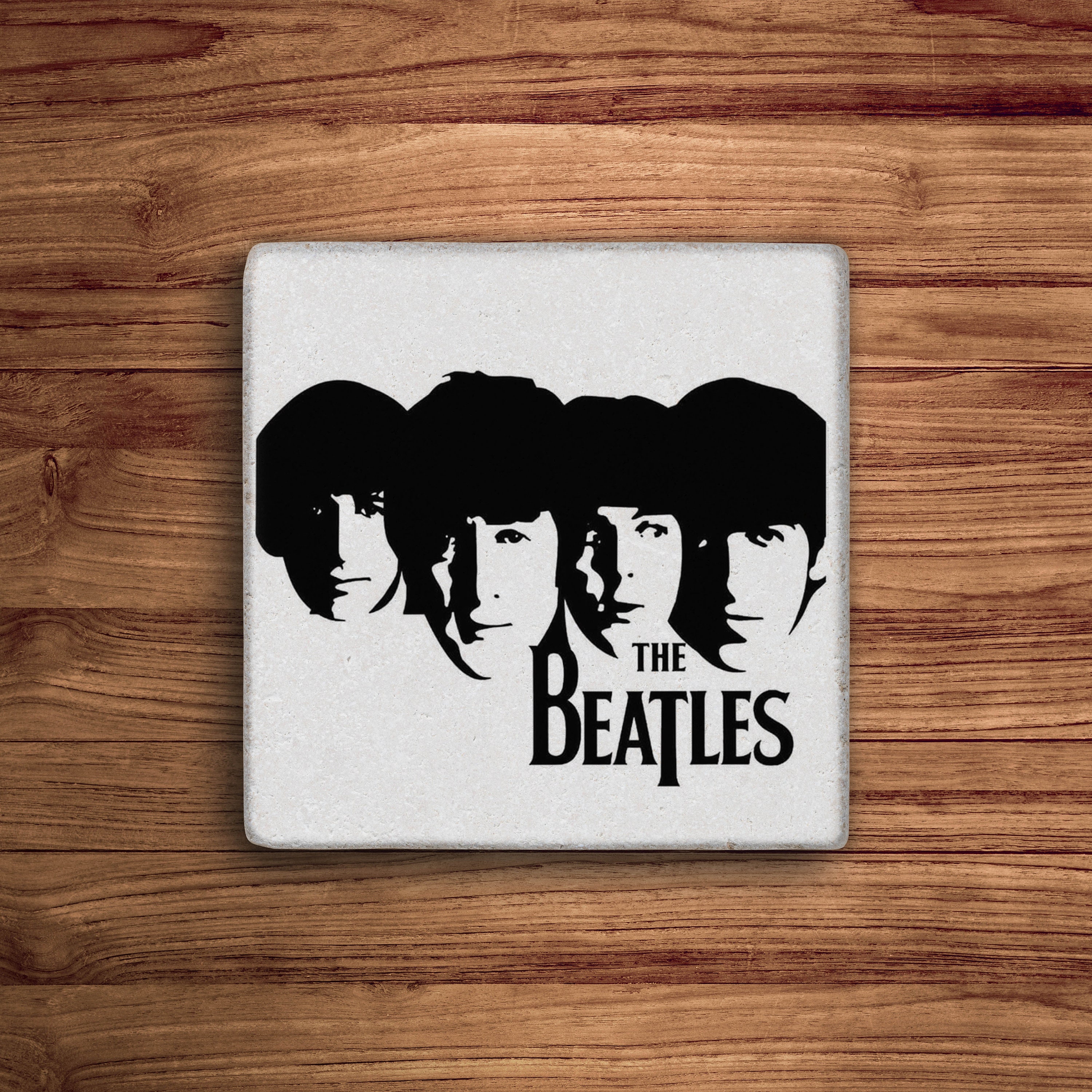 The Beatles Stone Coasters, Abbey Road Wood Coasters, 70s Rock Music ...