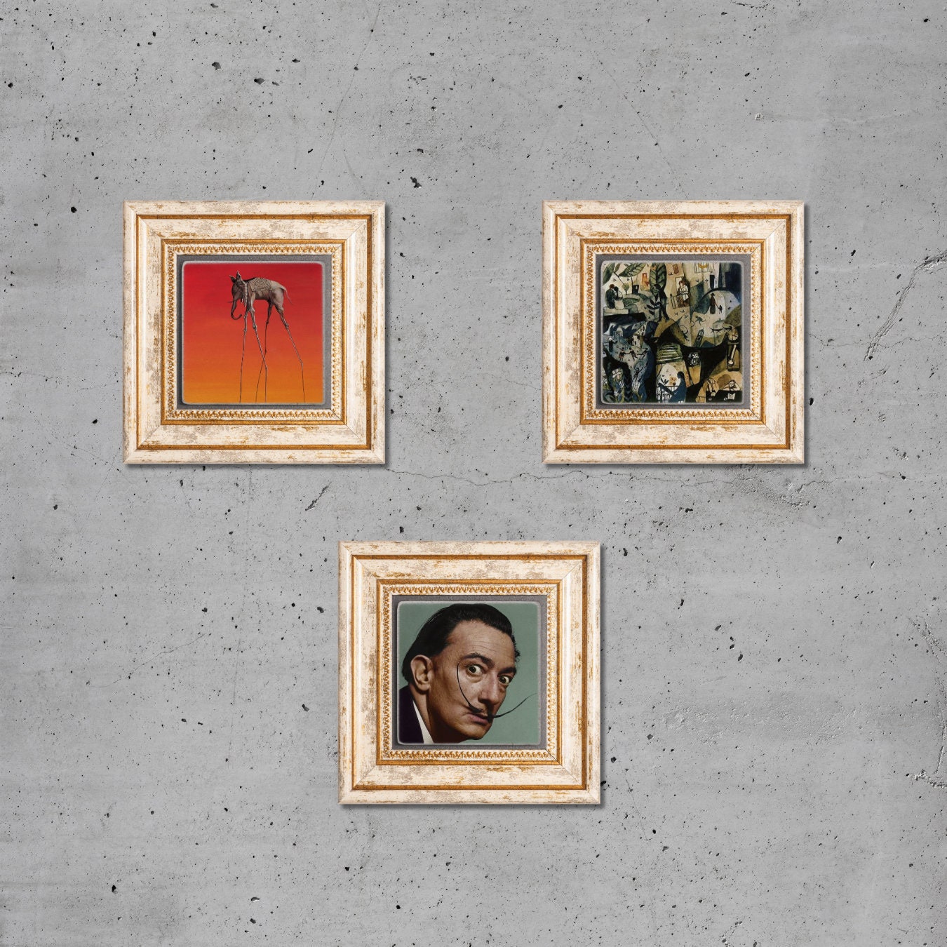 Salvador Dali Wall Art Set of Salvador Dali Wall Hanging the - Etsy