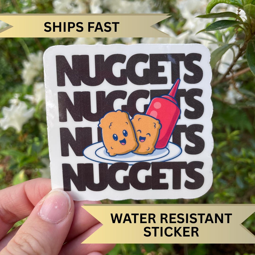 Retro Chicken Nuggets Sticker, Nugget Obsessed Gift Idea for Foodie ...