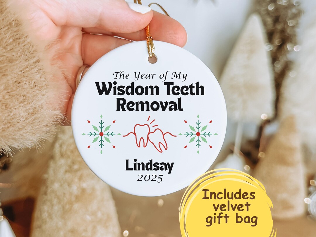 Personalized Year of Wisdom Teeth Removal Ornament, Handmade Custom ...