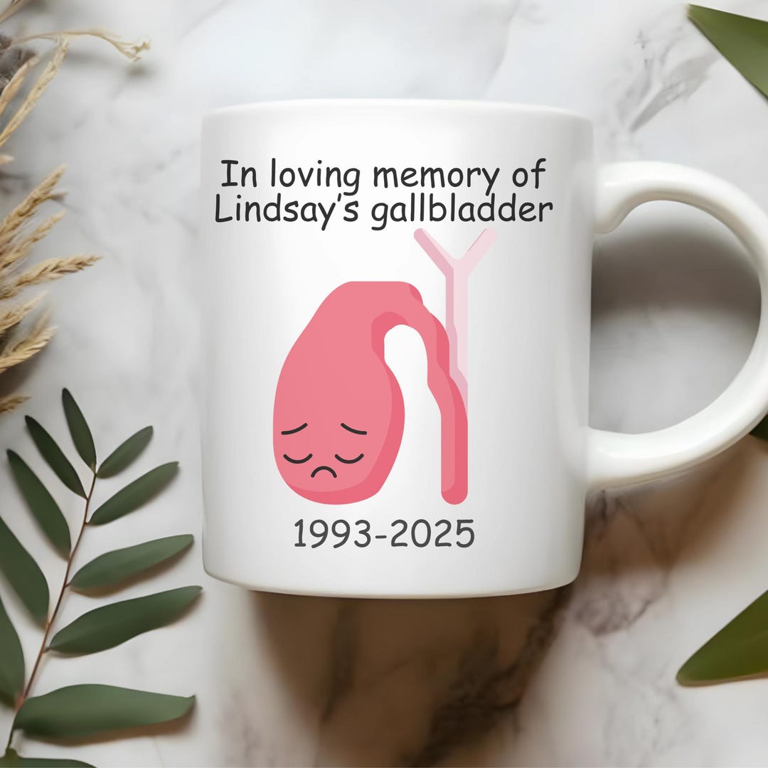 Personalized Cholecystectomy Mug, Custom Gallbladder Surgery Gift Idea ...