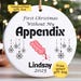 Personalized Appendectomy Ornament, Handmade Appendix Removal Joke Gift ...