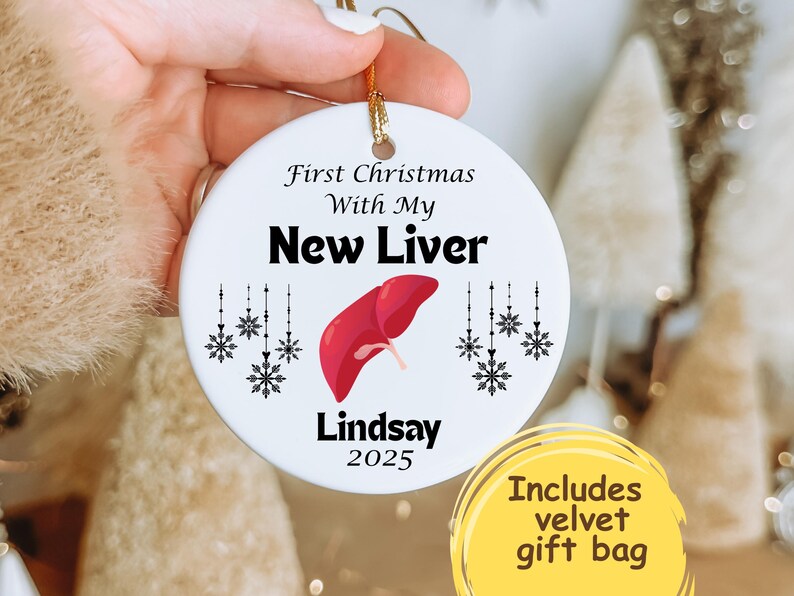 Personalized Liver Transplant Ornament, Handmade Custom Liver ...