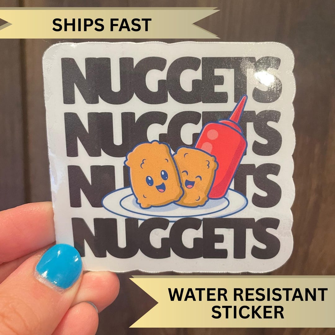 Retro Chicken Nuggets Sticker, Nugget Obsessed Gift Idea for Foodie ...