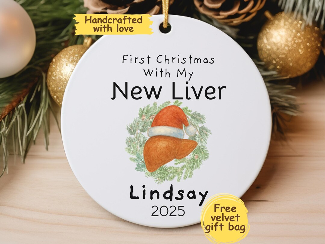Personalized Liver Transplant Ornament, Handmade Custom Liver ...