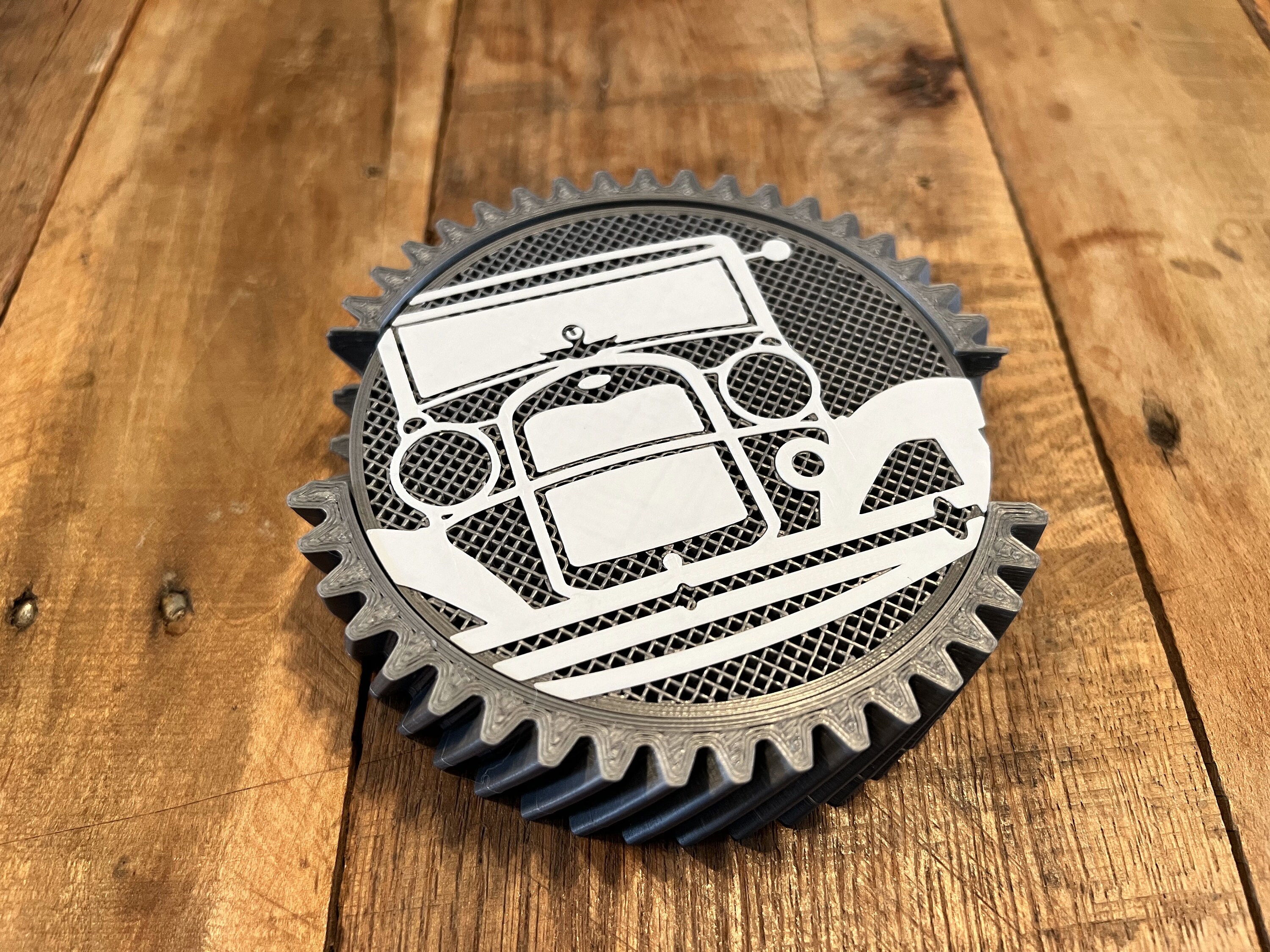 Unique 3d-printed Coaster Set With Timing Gear Holder and Model A Ford ...