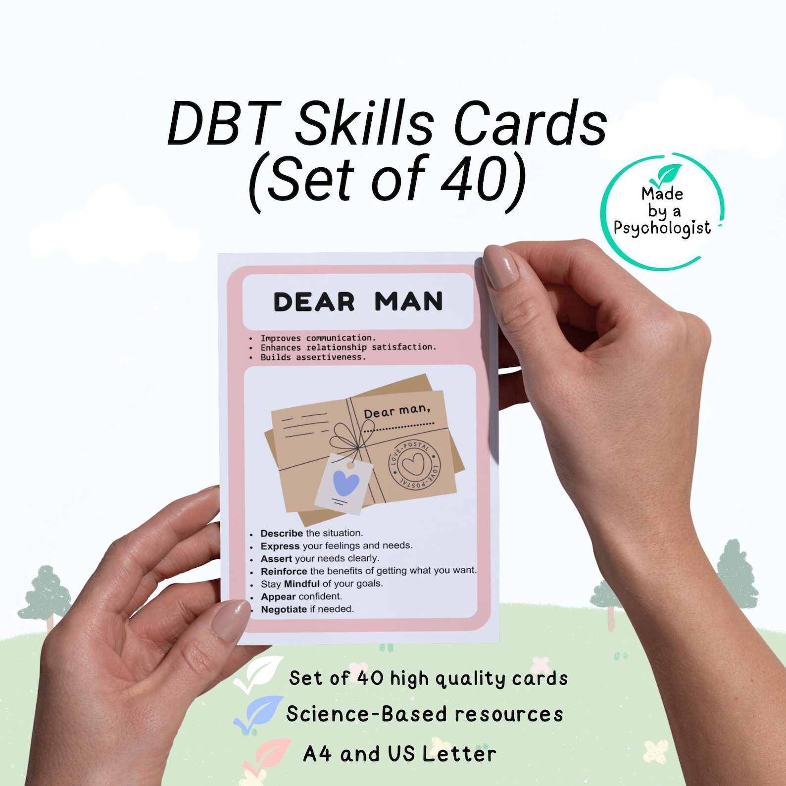 DBT Skills Cards, DBT Flashcards, Dialectical Behavior Therapy, DBT ...