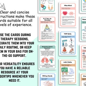 DBT Skills Cards, DBT Flashcards, Dialectical Behavior Therapy, DBT ...