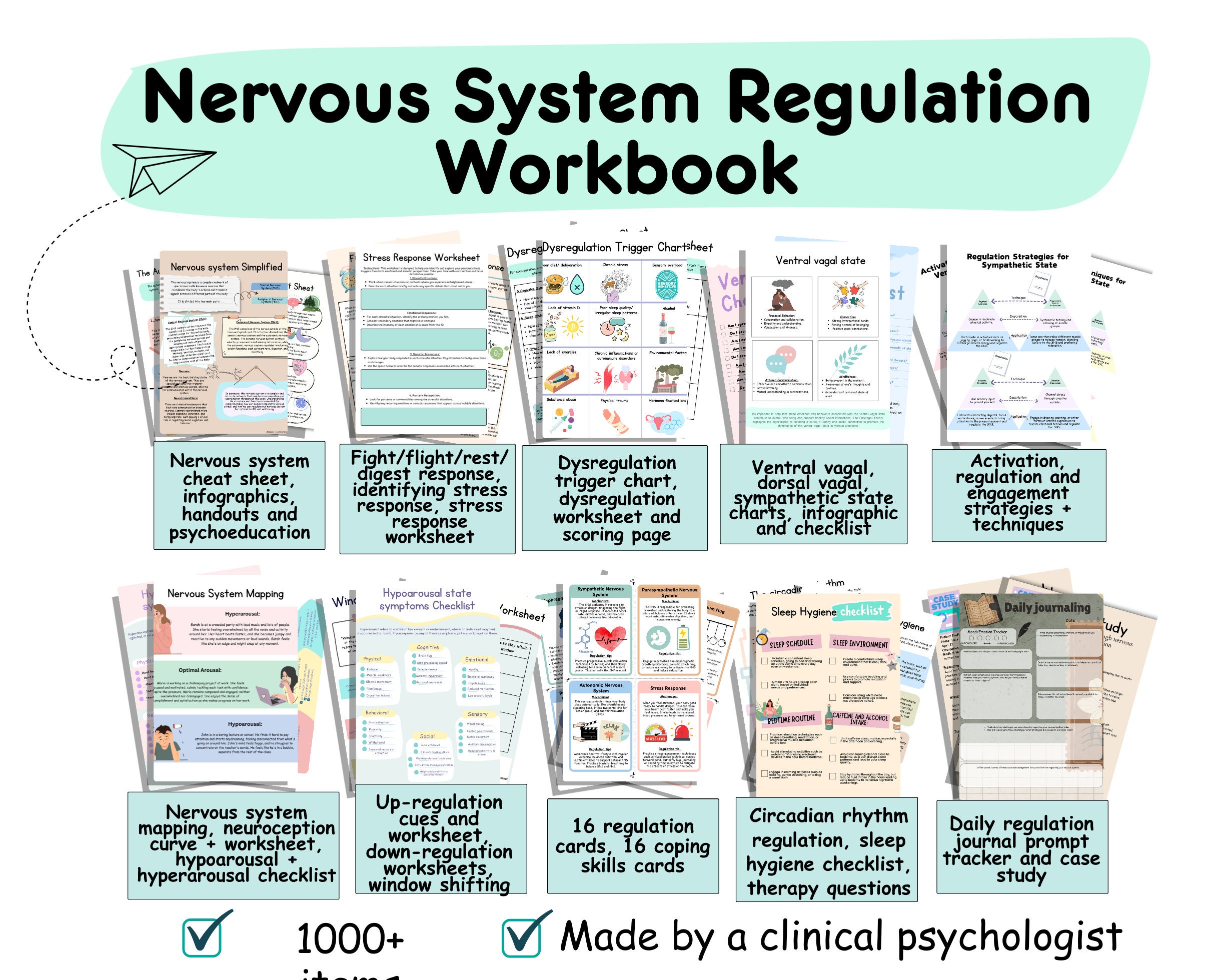 Nervous System Regulation Workbook, Nervous System Regulation ...