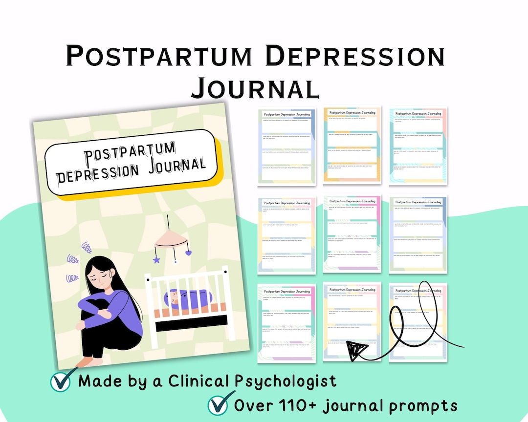 Postpartum Depression Journal, Postpartum Depression Worksheets ...
