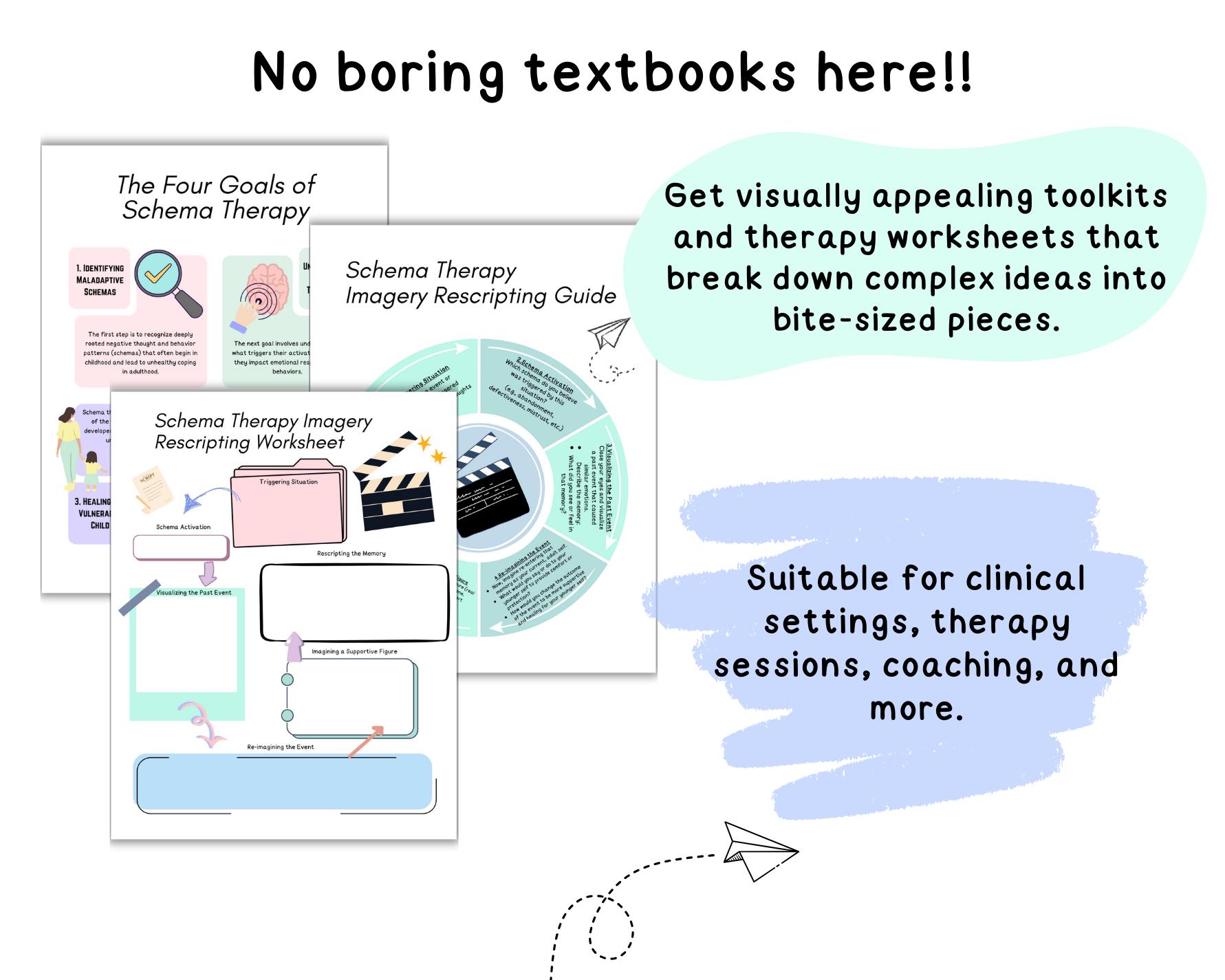 Schema Therapy Bundle, Schema Therapy Worksheets, Schema Therapy Cards ...