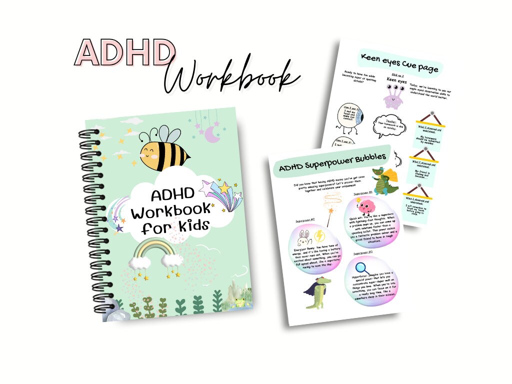 Kids Therapy Worksheets Bundle Mental Health Kids Activity Books ...