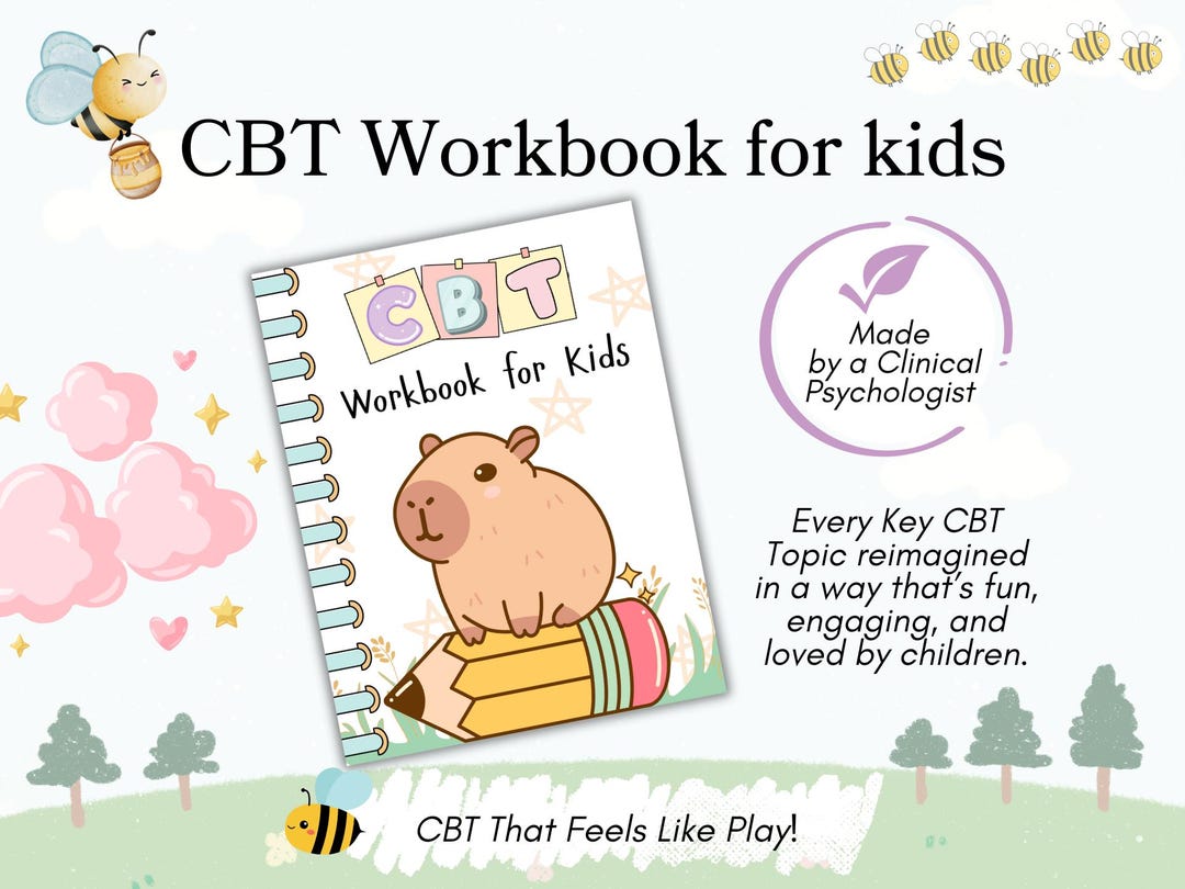 CBT Workbook Kids CBT Children Therapy Worksheets CBT Resources for ...