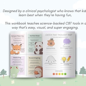 CBT Workbook Kids CBT Children Therapy Worksheets CBT Resources for ...