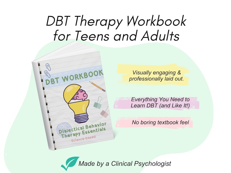 DBT Workbook, DBT Skills Workbook, Dialectical Behavior Therapy ...