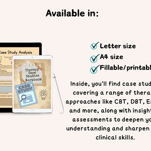 Therapy Case Study Workbook: CBT, DBT, EMDR, Somatic, + More (printable/fillable) - Etsy