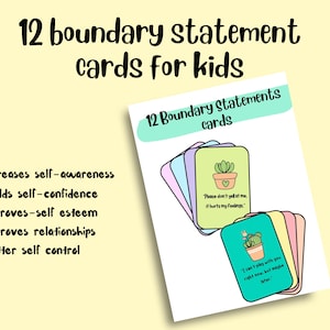 Boundaries Worksheets Therapy for Kids and Teens Mental Health Workbook ...