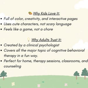 CBT Workbook Kids CBT Children Therapy Worksheets CBT Resources for ...