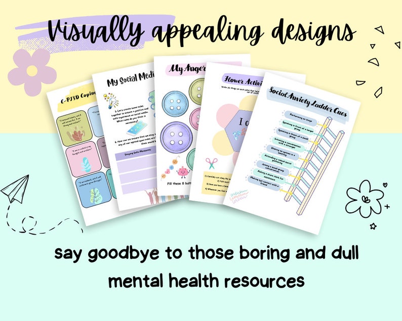 Therapy Bundle Worksheets Therapy Journal Template Therapy Notes Cheat ...